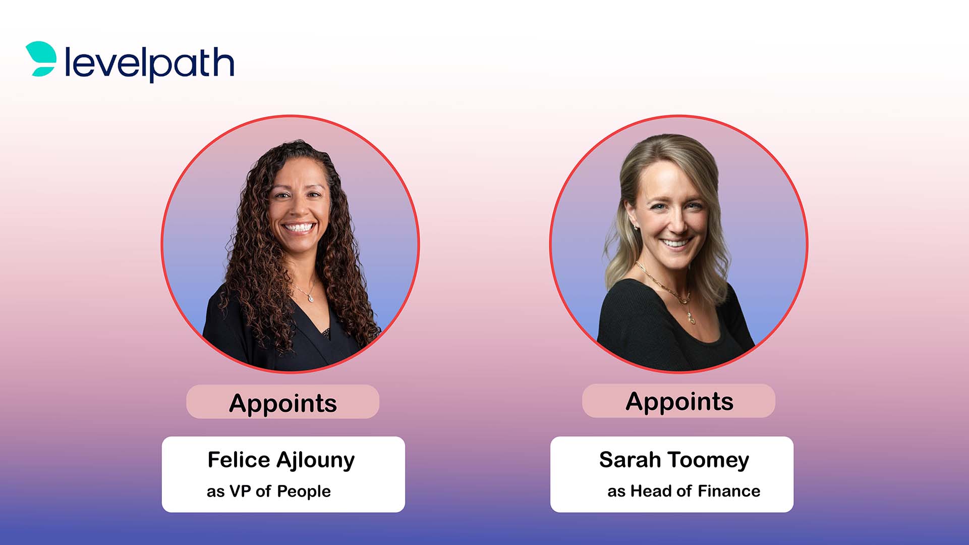 Levelpath Appoints Felice Ajlouny VP People & Sarah Toomey Head Finance