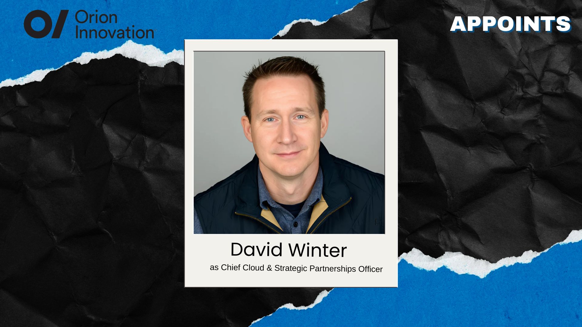 Orion Innovation Names David Winter as Cloud & AI Officer